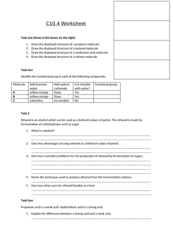 AQA GCSE CHEMISTRY (9-1) - C10.4 Carboxylic acids and esters FULL ...