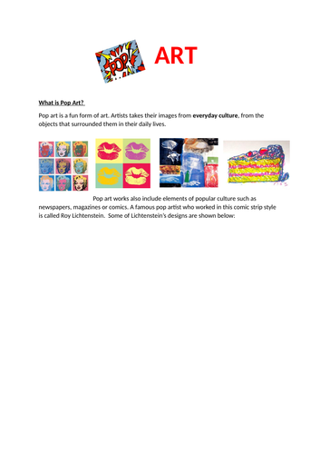 Onomatopoeia Art Lesson