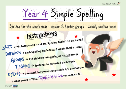 Year 4 Simple Spelling | Teaching Resources