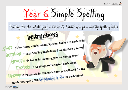 Year 6 Simple Spelling | Teaching Resources