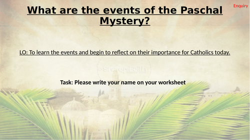 Paschal Mystery | Teaching Resources