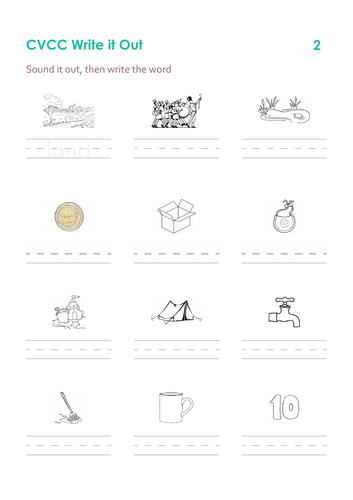 CVCC Worksheets Decode, Read and Write | Teaching Resources