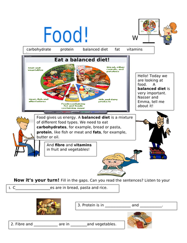 Living Things! Food, Carbohydrates, Protein and Fats | Teaching Resources