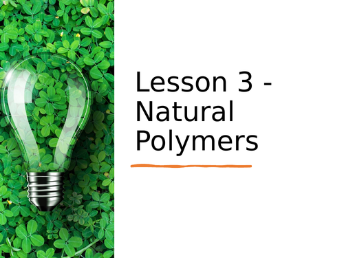 AQA GCSE Chemistry (9-1) - C11.3 Natural polymers FULL LESSON ...