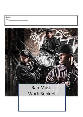 Rap work booklet | Teaching Resources