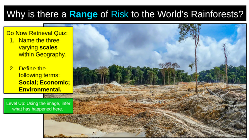 Rainforest Risk Threats | Teaching Resources