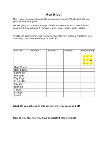 Online Learning- Run it Up | Teaching Resources