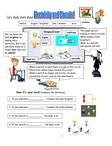 Physical Processes! More about Electricity and Changing Circuits ...