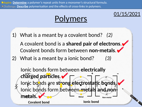GCSE Chemistry: Polymers | Teaching Resources
