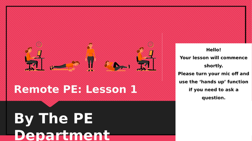 Remote PE Fitness Lesson 1 | Teaching Resources