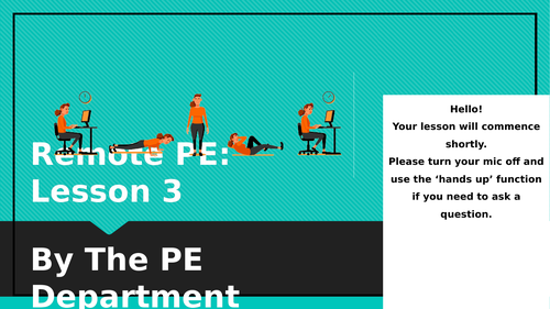 Remote PE Fitness Lesson 3 | Teaching Resources