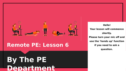 Remote PE Fitness Lesson 6 | Teaching Resources