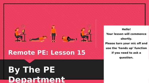 Remote PE Fitness Lesson 15 | Teaching Resources