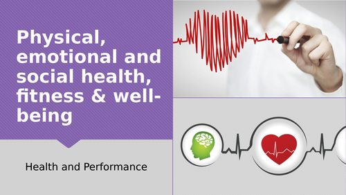 Edexcel GCSE PE Physical, Emotional & Social Health Lesson | Teaching ...