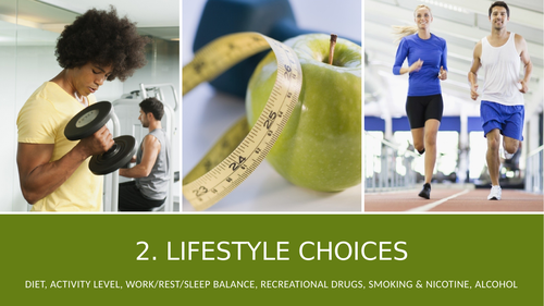 Edexcel GCSE PE Lifestyle Choices Lesson | Teaching Resources