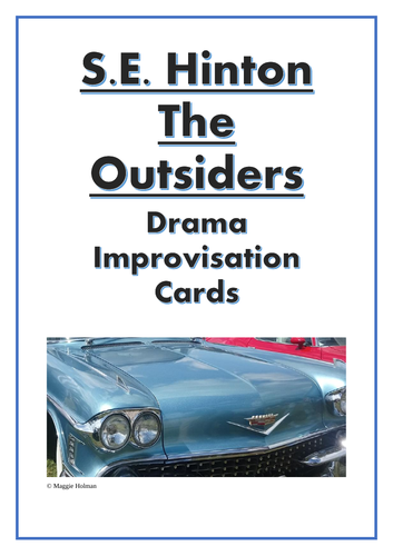 Drama Improvisation Cards for S. E. Hinton's 'The Outsiders' | Teaching ...