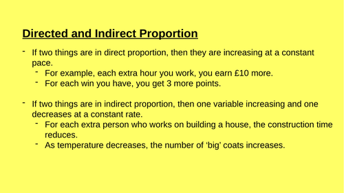 Secondary ratio and proportion resources