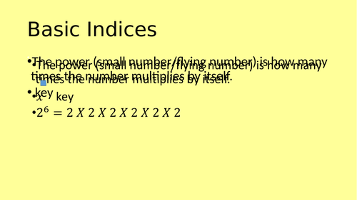Introduction to Indices Lesson | Teaching Resources Introduction to Indices Lesson | Teaching Resources