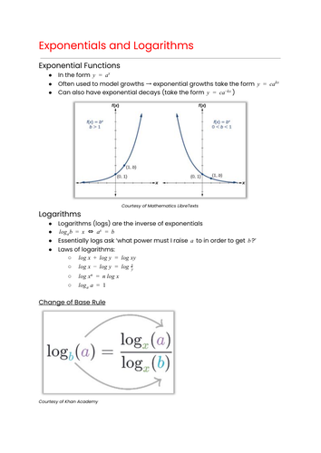 OCR MEI Mathematics: Year 1 (AS) Pure - Exponentials and Logarithms ...