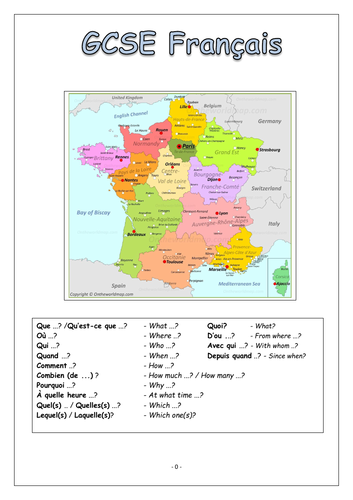 French KS4: GCSE Booklet | Teaching Resources
