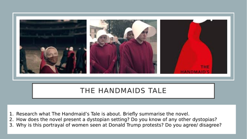 The Handmaid's Tale Language Lesson | Teaching Resources