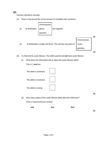 Genetic disorders- Cystic fibrosis and Polydactyly | Teaching Resources