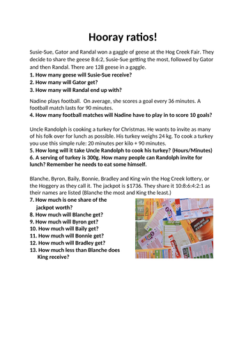 Ratios | Teaching Resources