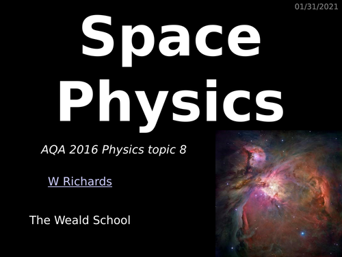 GCSE Physics Unit 8 - Space Physics | Teaching Resources