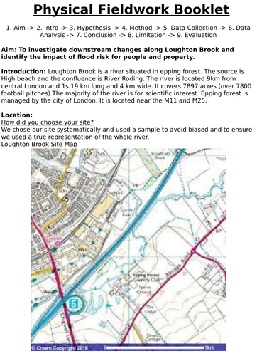 Complete rivers fieldwork booklet- GCSE Geography | Teaching Resources