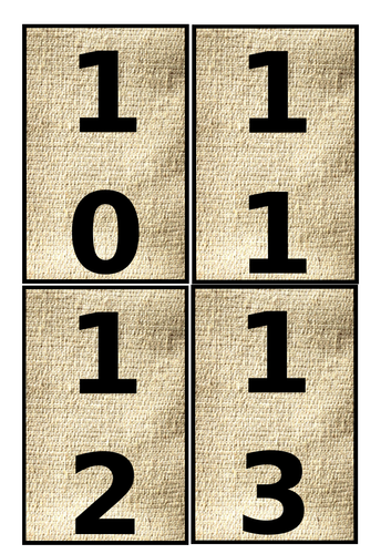 Hessian backed number cards 10-20 | Teaching Resources