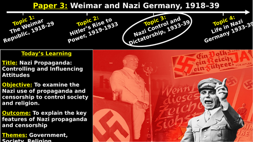 Edexcel Weimar & Nazi Germany, Topic 3: Nazi Control and Dictatorship ...