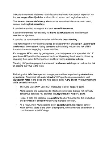 HIV gap fill | Teaching Resources