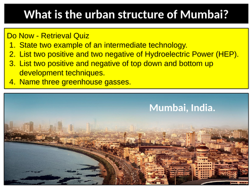 Urbanisation Mumbai Urban Structure | Teaching Resources
