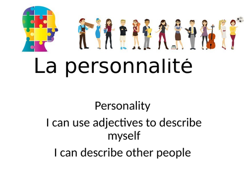 La personnalité | Teaching Resources