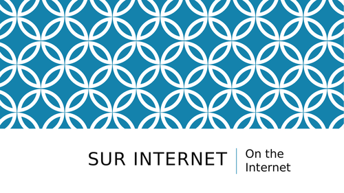 Sur Internet - on the internet | Teaching Resources