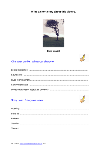 KS2 Story writing character and story planning + sheet for writing with ... KS2 Story writing character and story planning + sheet for writing with ...