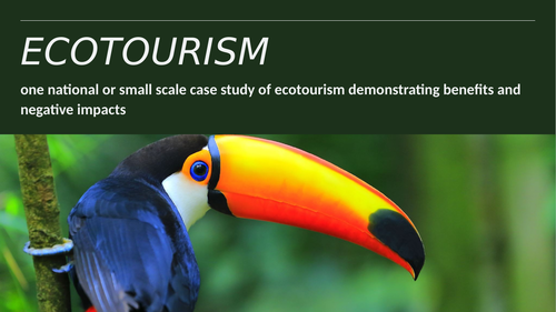 CCEA Ecotourism Case Study - Costa Rica | Teaching Resources