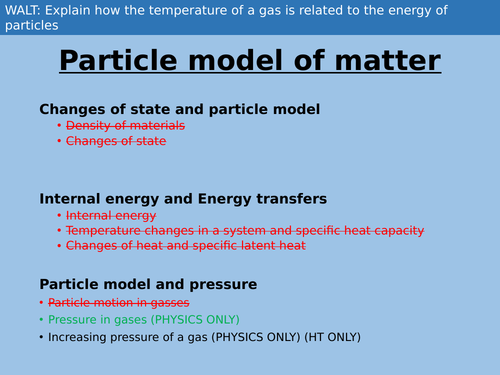 Pressure in gases (triple science) | Teaching Resources
