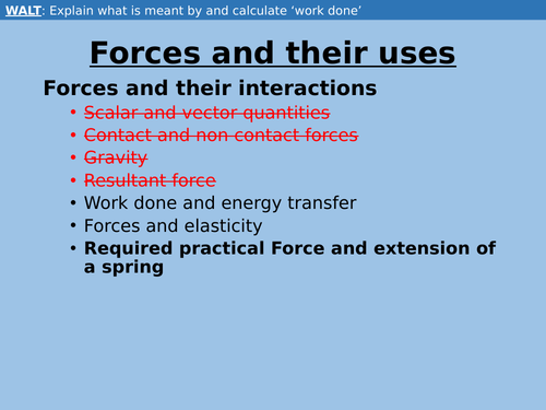 Work done and energy transfer | Teaching Resources Work done and energy transfer | Teaching Resources