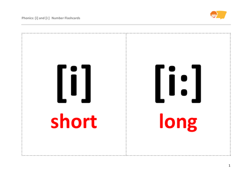 Short and Long i Phonics Cards and Exercise (numbers 13-19 and 30-90 ...