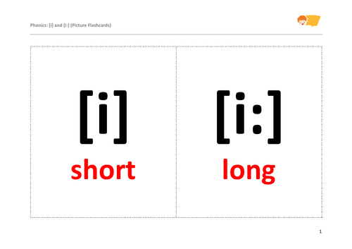 Phonics Picture Flashcards and Exercise Long and Short i | Teaching ...