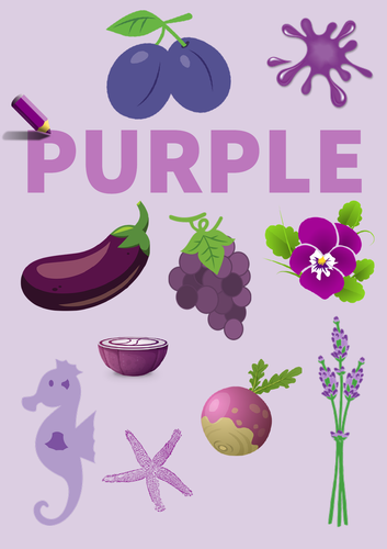 Colour Poster: Purple | Teaching Resources