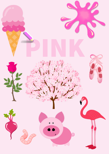 Colour Poster: Pink | Teaching Resources