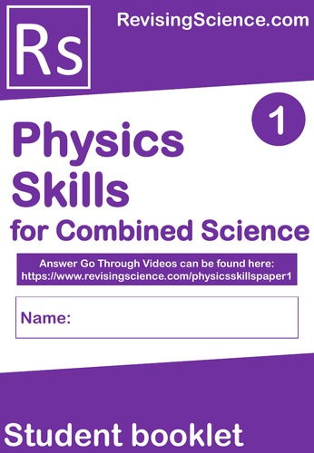 Physics Skills Booklet: Combined Science Paper 1 | Teaching Resources