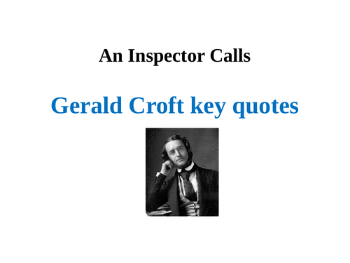Important Gerald Croft Quotes