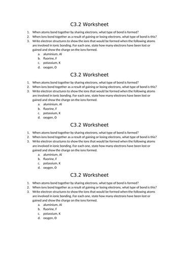 AQA GCSE Chemistry (9-1) - C3.2 Atoms into ions FULL LESSON | Teaching ...