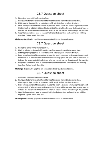 AQA GCSE Chemistry (9-1) - C3.7 Giant covalent structures FULL LESSON ... AQA GCSE Chemistry (9-1) - C3.7 Giant covalent structures FULL LESSON ...