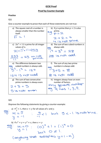 Proof (GCSE and IGCSE) | Teaching Resources