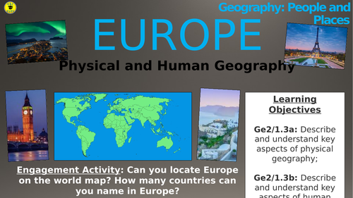Europe: Physical and Human Geography (People and Places) | Teaching ...