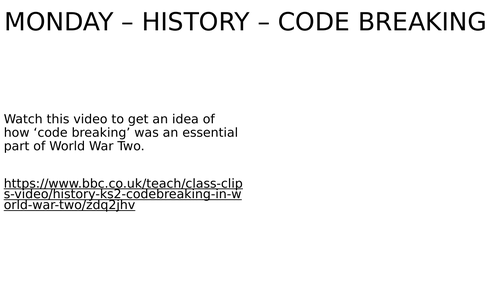 WW2 Code-Breaking Lesson | Teaching Resources